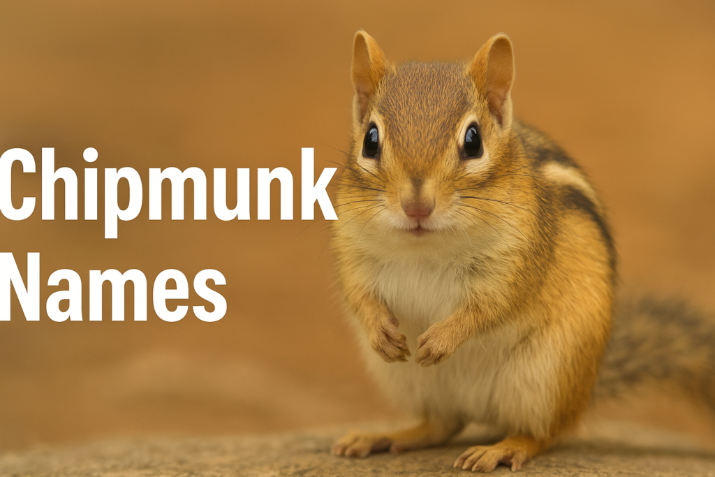 Chipmunk Names - All Group Names